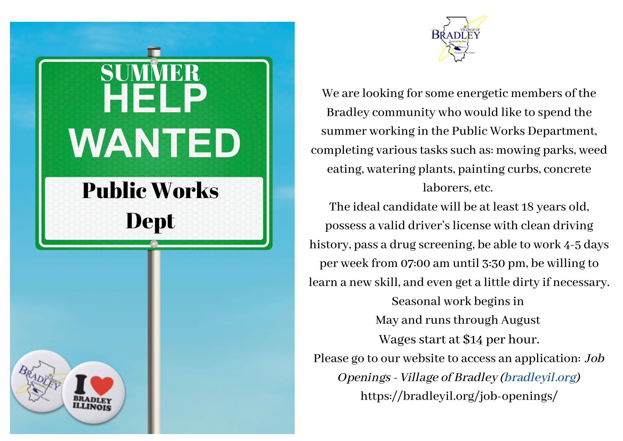 Job Openings - Village of Bradley